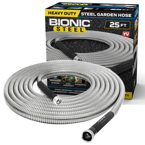 Bionic Steel 25 Foot 304 Stainless Steel Metal Garden Hose : Target