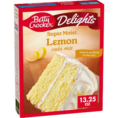 Betty Crocker Delights Lemon Super Moist Cake Mix - 13.25oz : Target