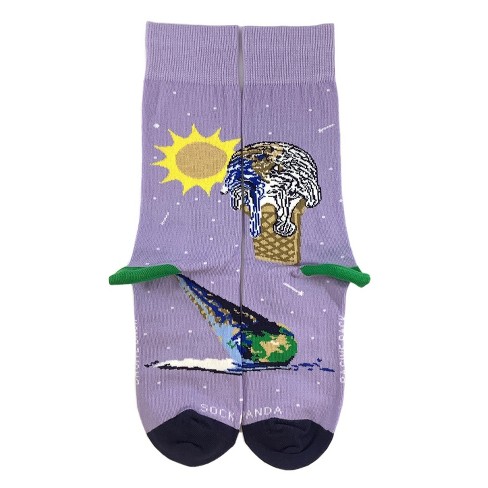 Ice Cream Cone Earth Socks (tween Sizes, Small) From The Sock Panda ...