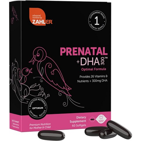 Zahler Prenatal Vitamin With Dha & Folate For Mother & Child - 60 ...