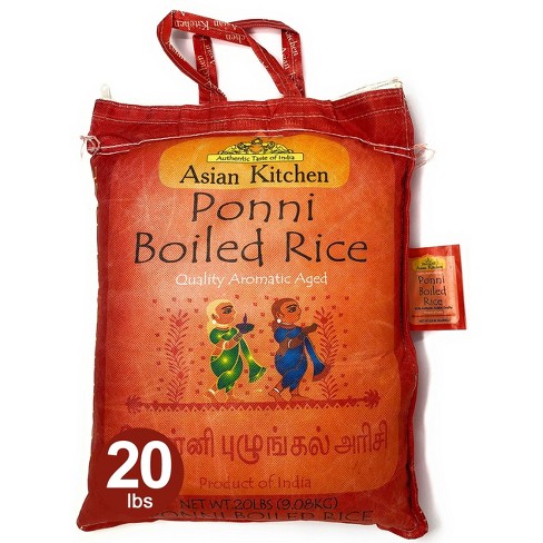 Asian Kitchen Ponni Boiled Rice - 20lbs (9.08kg) - Rani Brand Authentic ...