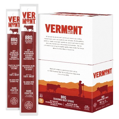 Snack Sticks By Vermont Smoke & Cure – Bbq Seasoned – Beef – Healthy ...