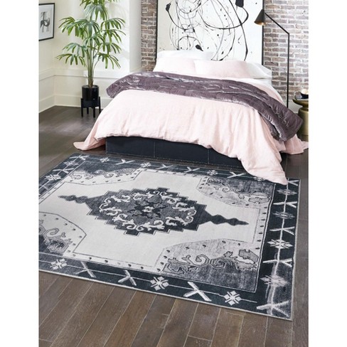 Unique Loom 7' 6 X 7' 6 Thomas Timeless Black And White Square Area Rug ...