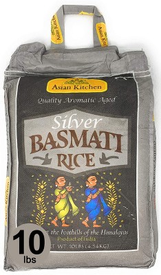 Asian Kitchen Silver White Basmati Rice - 10lbs (4.54kg) - Rani Brand ...