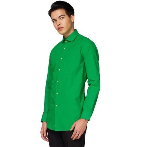 Opposuits Men's Solid Color Shirts - Evergreen - Green - Size Xl : Target