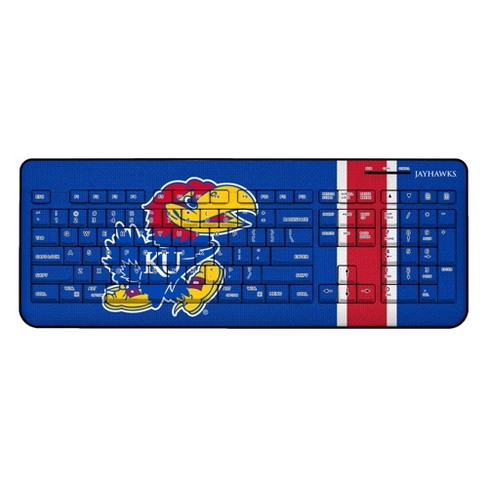 Keyscaper Kansas Jayhawks Stripe Wireless Usb Keyboard : Target