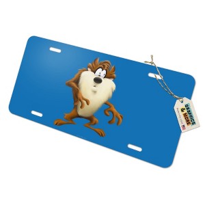 Looney Tunes Taz Wild Man Novelty Metal Vanity Tag License Plate : Target