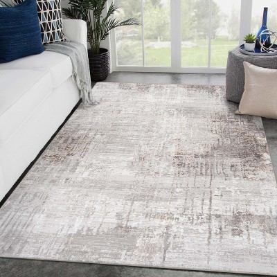 Luxe Weavers Modern Abstract Indoor Beige 8x10 Area Rug : Target