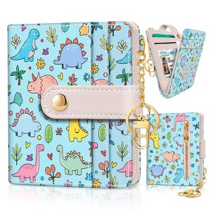 Cute Dinosaur Rfid Girls Girly Teen Wallet, Small Slim Thin Compact ...