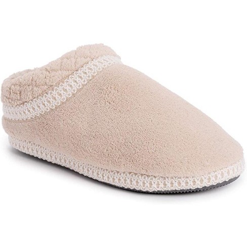 Muk Luks Women's Rita Full Fit Washable Slipper, Honey Wheat , S (5-6 ...