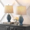 Set Of 2 20.5" Margie Wicker Bohemian Rustic Iron Table Lamps (includes ...
