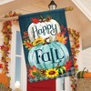 Happy Fall Pumpkins Primitive House Flag Autumn Leaves 28" X 40 ...