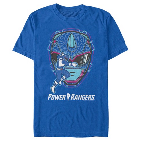 Men's Power Rangers Blue Ranger Hero T-shirt - Royal Blue - Medium : Target