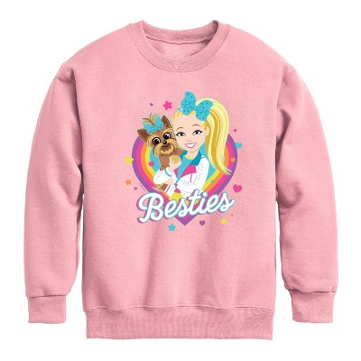 Jojo Siwa Besties Graphic Long Sleeve Fleece Sweatshirt - Mauve - 5t ...