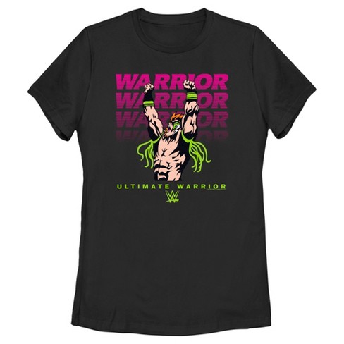 Women's Wwe Ultimate Warrior Pink And Green T-shirt - Black - X Large ...