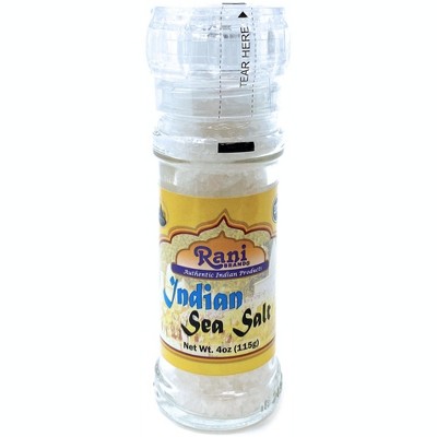 Indian Sea Salt Grinder Bottle - 4oz (115g) - Rani Brand Authentic ...