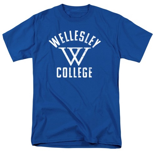 Campus Lab Wellesley College Official Blue Logo Adult T Shirt,blue Logo ...