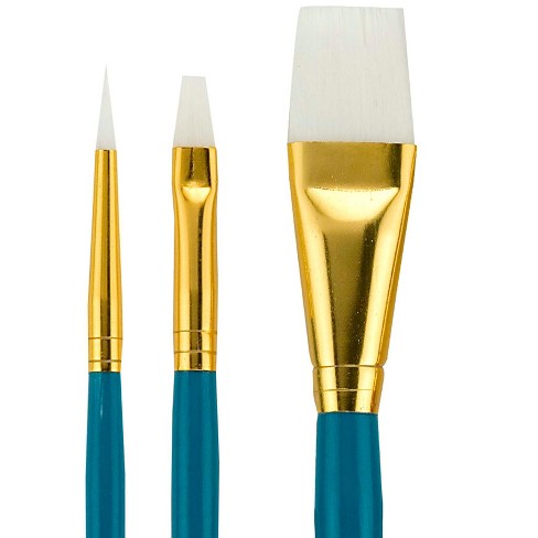 Fundamentals Short Handled Brush Set - Economical Paint Brush Set No. 5 ...