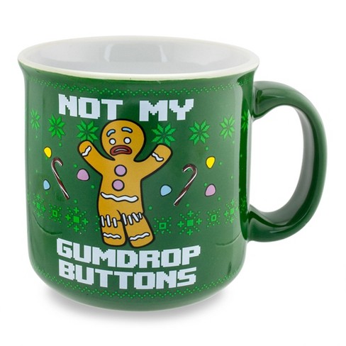 Silver Buffalo Shrek Gingerbread Man "not My Gumdrop Buttons" 20-ounce ...