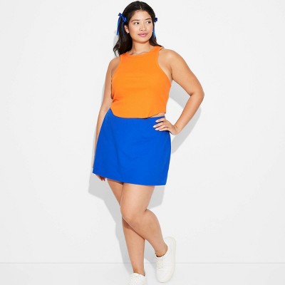 Women's Game Day Slim Fit Tiny Tank Top - Wild Fable™ Orange 4x : Target