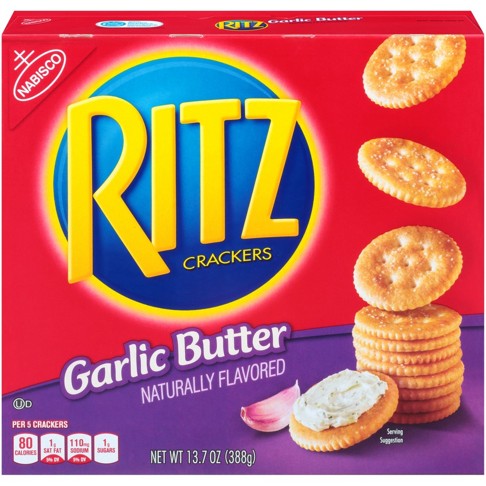 UPC 044000031176 - RITZ Garlic Butter Crackers 13.7 oz | upcitemdb.com
