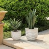 Luxenhome Set Of 2 White Waves Design Mgo Planters : Target