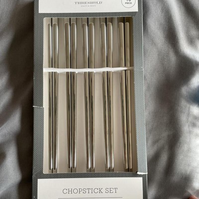 5pk Stainless Steel Chopsticks Set - Threshold™ : Target