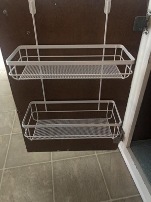 Over The Cabinet Tiered Storage Matte White - Brightroom™ : Target