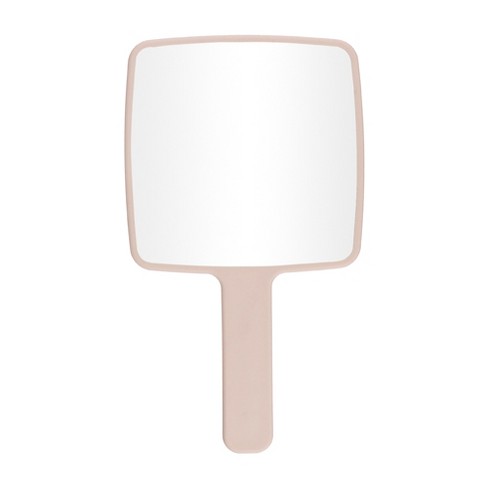 Unique Bargains Square Handheld Mirror Pink 1 Pc : Target
