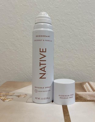 Native Spray Deodorant for Women & Men - Coconut & Vanilla - Aluminum ...