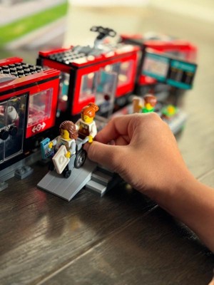 Lego City Downtown Streetcar And Station Toy Train Set 60423 : Target