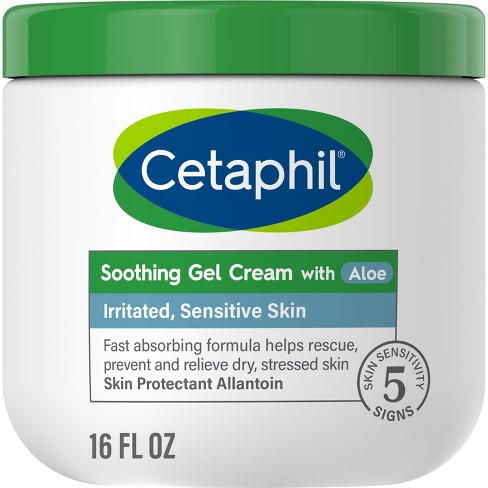 Cetaphil Soothing Gel Cream With Aloe Unscented - 16oz : Target