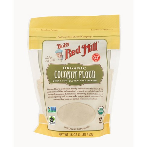 Bob's Red Mill Gluten Free Organic High Fiber Coconut Flour - 16oz : Target
