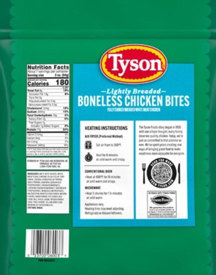 Tyson Simple Ingredients Boneless Chicken Bites - Frozen - 20oz : Target
