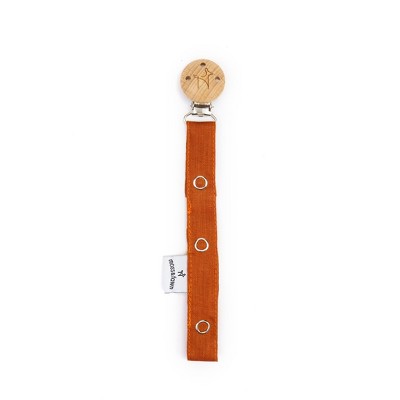 Moss And Fawn Linen Pacifier Cip Terracotta : Target