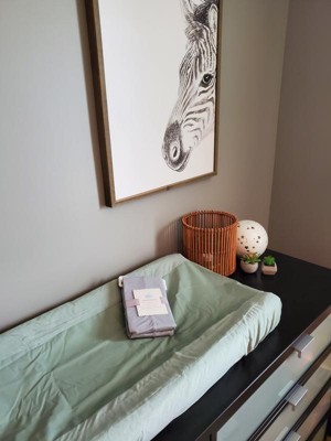 Wipeable Changing Pad Cover - Solid Heather Gray - Cloud Island™ : Target