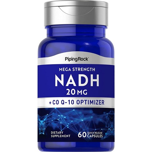 Piping Rock Nadh 20 Mg | With Coq-10 | 60 Capsules : Target