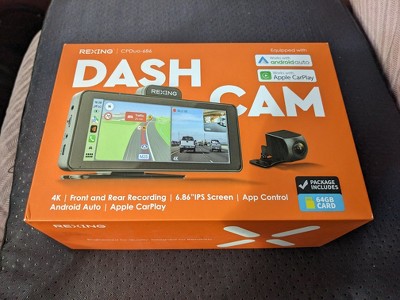 Rexing Wireless Apple Carplay And Android Auto Display With 4k Dash Cam ...