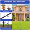 80-Inch Adjustable Heavy-Duty Bird Feeder Pole - Weather-Resistant for ...