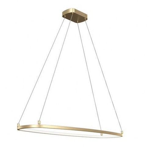 Elan Lighting Koloa 1 - Light Chandelier In Champagne Gold : Target