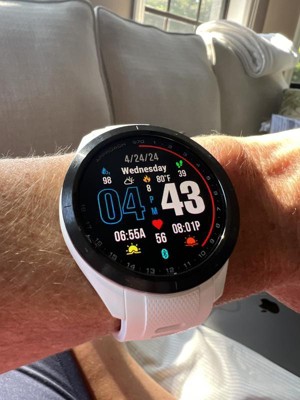 Garmin Approach S70 Black Ceramic Bezel With White Silicone Band : Target