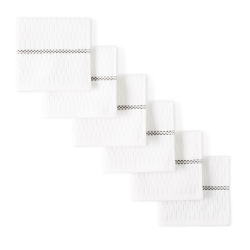 Clorox Antimicrobial Dishcloth 6-pack Set, White/grey , 12"x12" : Target