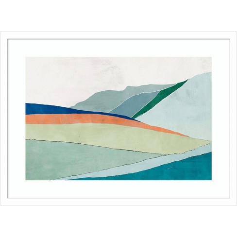 25"x19" Amanti Art Hills Beneath Roving Sun By E.l Cacho: Modern Style ...