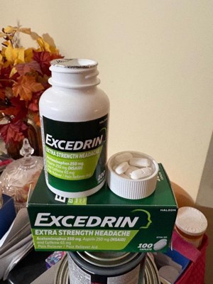 Excedrin Extra Strength Pain Reliever Caplets - Acetaminophen/aspirin ...