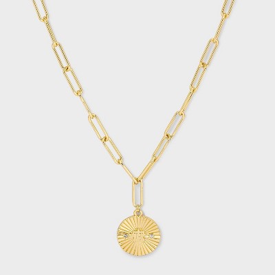 Bijoux Sport By Luv Aj Mlb Gold Plated Brass Spiral Coin Necklace ...