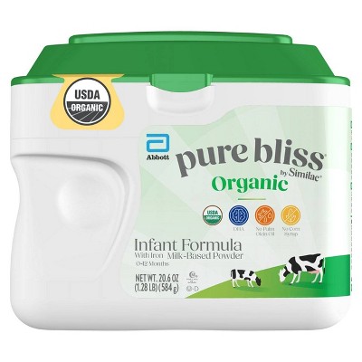 Similac Pure Bliss Organic Infant Formula Powder - 20.6oz : Target