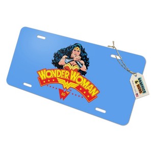 Wonder Woman 80th Pose Novelty Metal Vanity Tag License Plate : Target