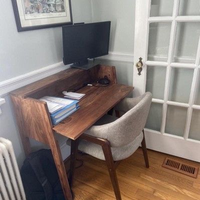 Ingleside Open Back Upholstered Wood Frame Dining Chair - Threshold ...