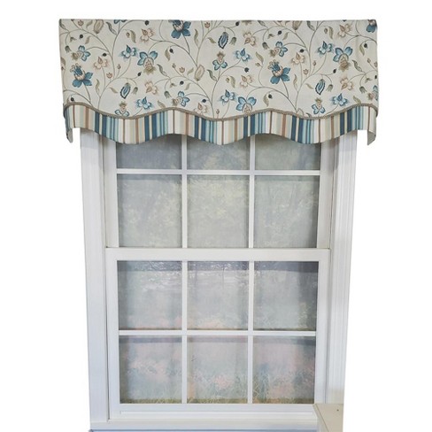 Rlf Home Sandra Glory Window Treatment 100% Cotton Stripe With Gimp ...