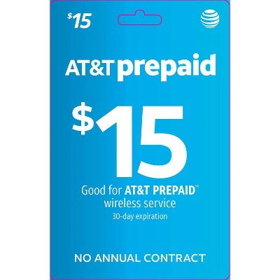 At&t $15 Prepaid Phone Card (email Delivery) : Target
